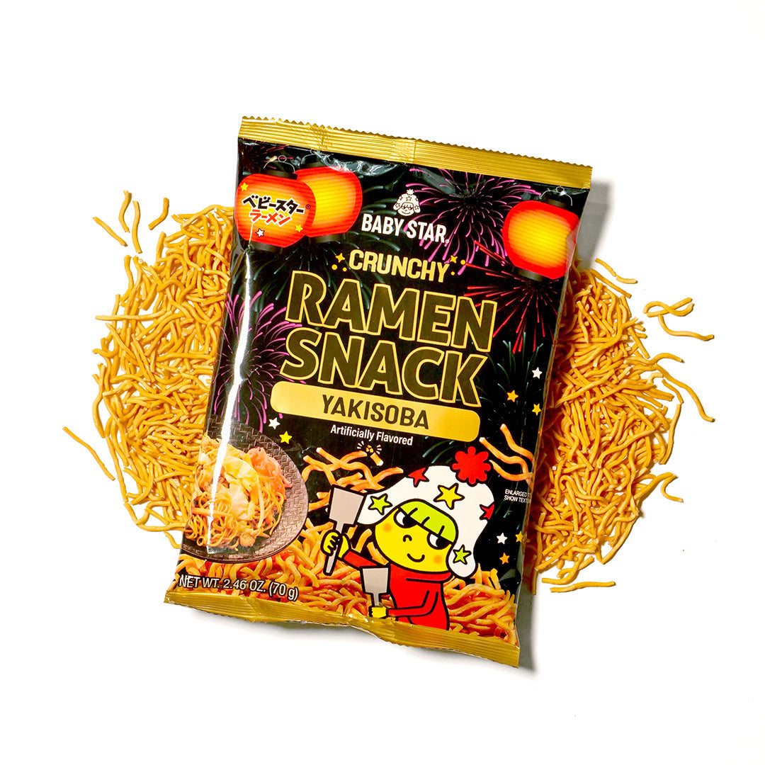 Baby Star Crunchy Ramen Snack Tiny (Yakisoba 2.46oz) – OYATSU COMPANY™